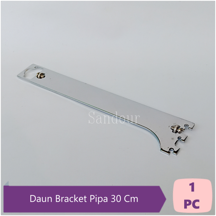 Daun Bracket Pipa 30 Cm Siku Braket Penyangga Pipa Kotak Dan Bulat ...
