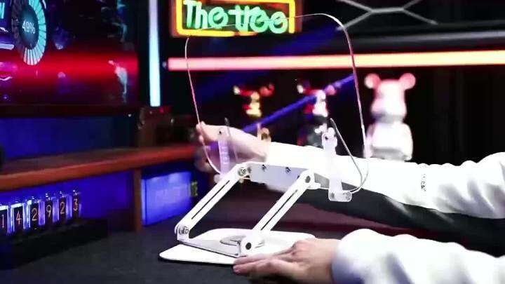 Ruirui BONERUY Transparent Reading Bookshelf Adjustable Rotating ...