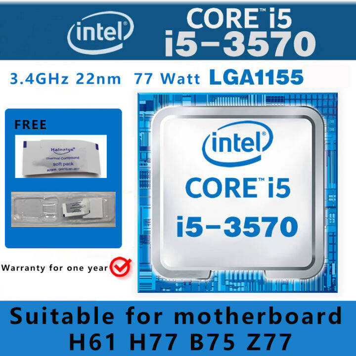 COCAPARK Intel Core i5-3570 i5 3570 3.4GHz-3.8GHz 6M 22nm Core-Quad ...