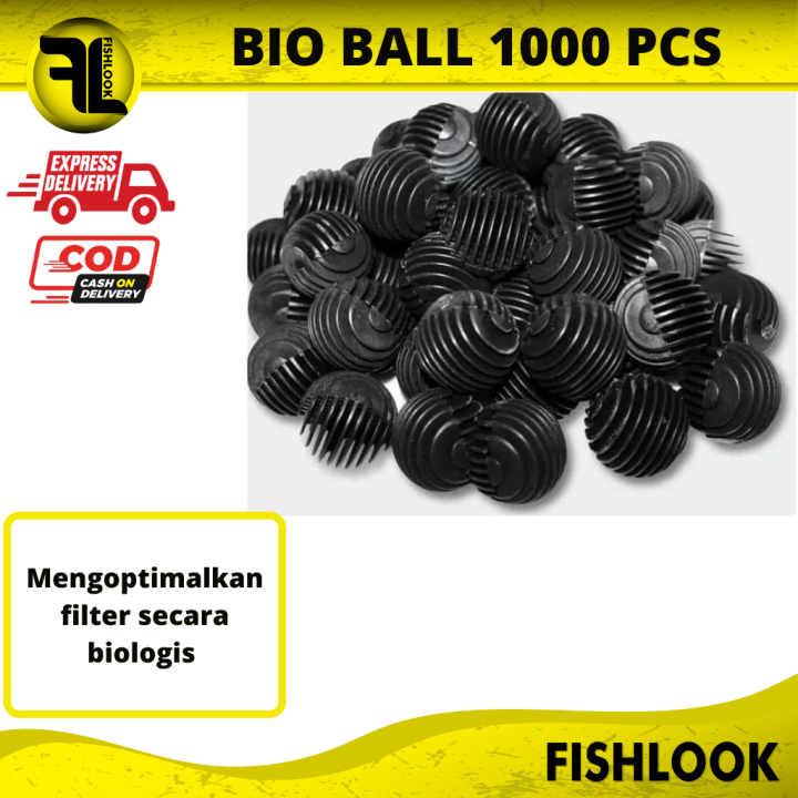 BIO BALL MEDIA FILTER AQUASCAPE AQUARIUM ISI 1000 PCS | Lazada Indonesia