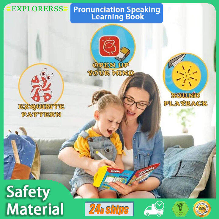 B-BOOK Pronunciation Speaking Learning Book Kid Voice Learning Electric ...