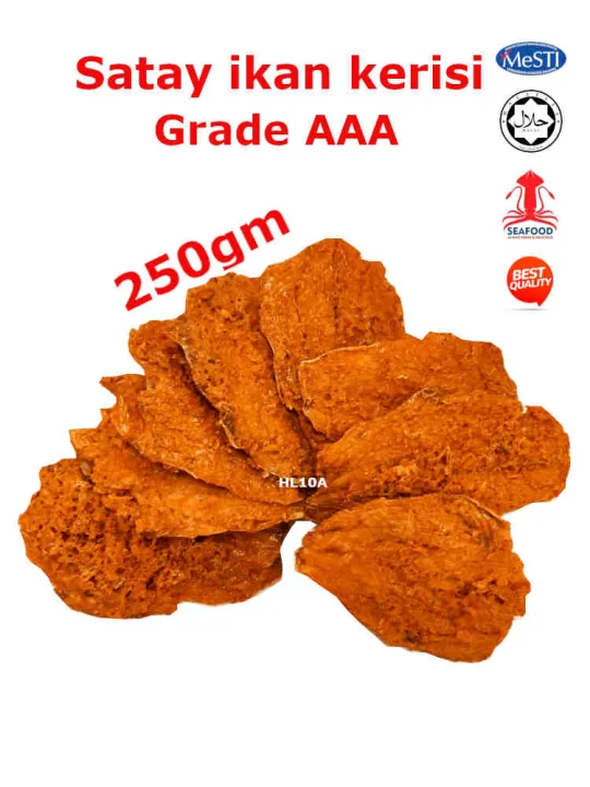 Ikan Satay Kerisi 250gm / Satay Fish Kerisi / Crispy Fish / 沙爹鱼 | Lazada
