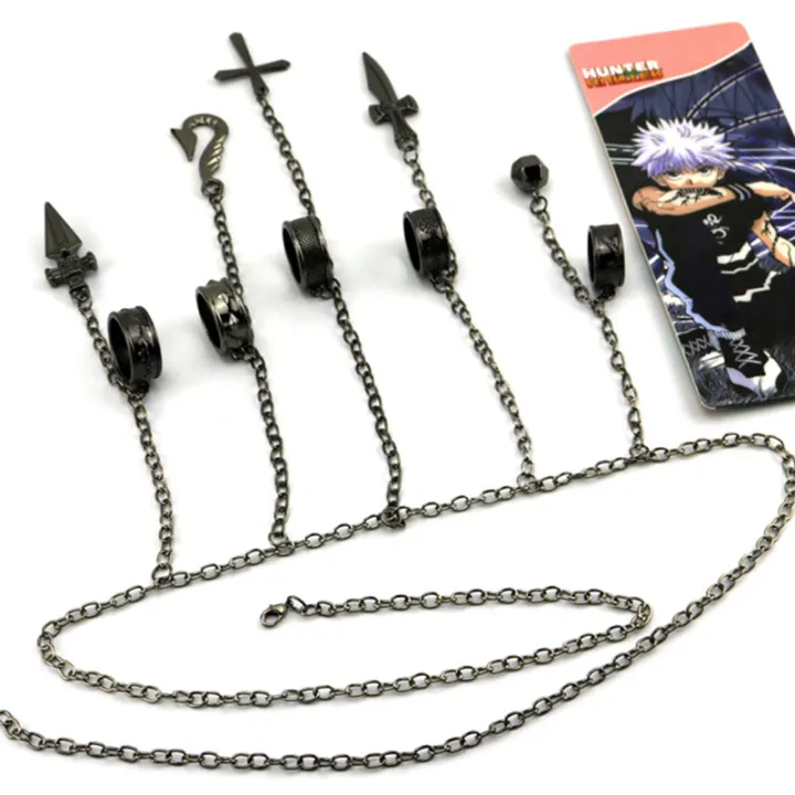 Chain HUNTER X HUNTERอุปกรณ์คอสเพลย์จำกัดKurapikaห้านิ้วมือพร้อมเอกสาร ...