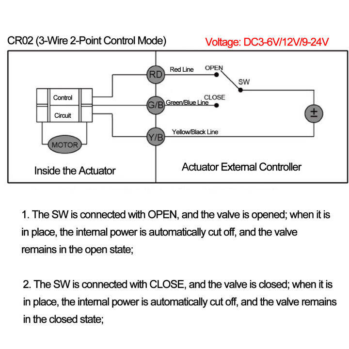 Electric Ball Valve Motorized Brass Ball Valve Convenient 3-wire 2 ...