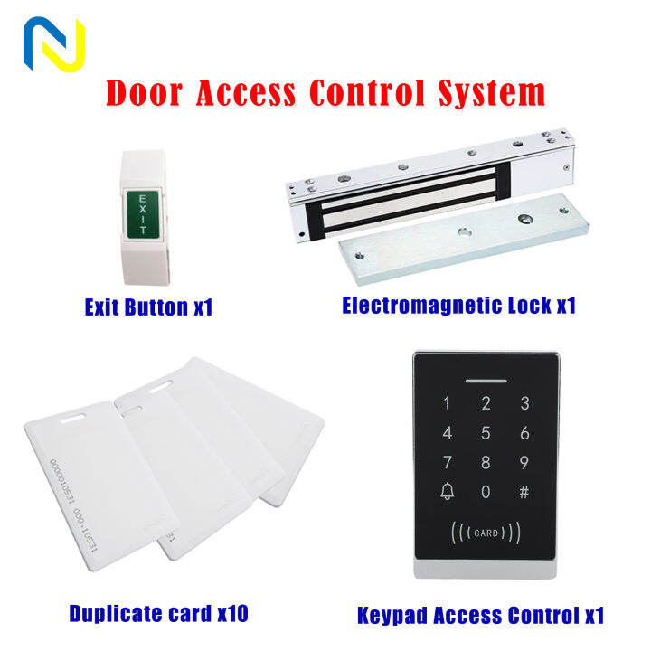 Door Access Control System RFID T-11 ID Card KEYPAD Access Control EM600 Door Lock (600lbs ...