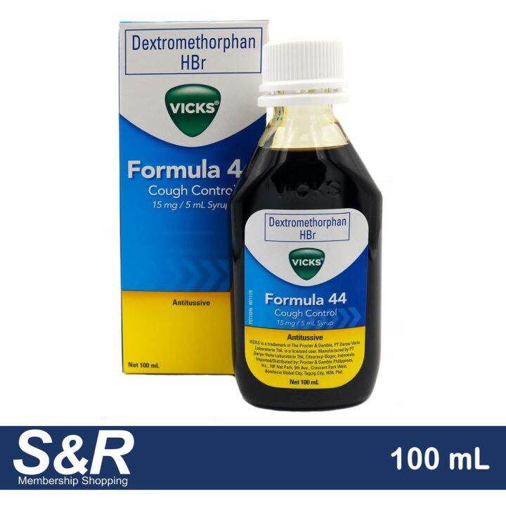 Vicks Formula 44 Cough Control Antitussive Syrup 100mL♨ | Lazada PH