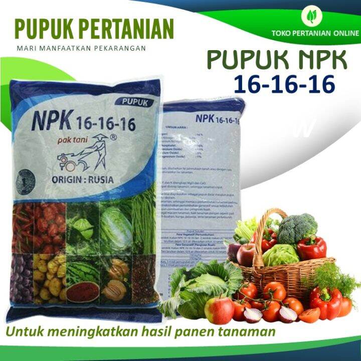 Pupuk NPK 16-16-16 Pak Tani 1KG Original Kemasan Pabrik | Lazada Indonesia