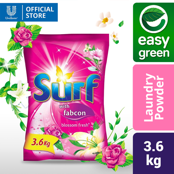 Surf Powder Detergent Blossom Fresh 3.6kg Pouch | Lazada PH