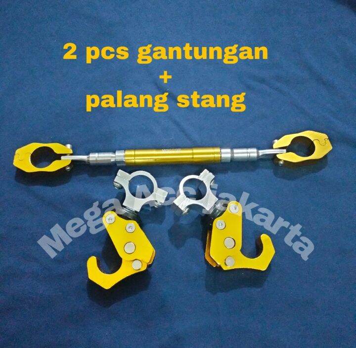 paket variasi palang stang stelan+2pcs gantungan pcx full cnc-gold ...