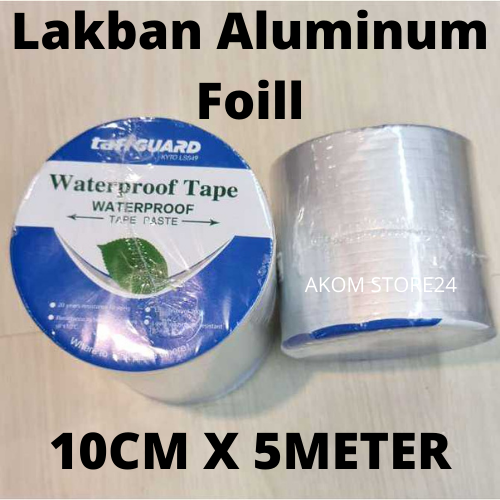 [TERMURAH] COD - Lakban Khusus Anti Bocor Alumunium Foil Butyl Rubber Pollak Tahan Panas Tambal ...