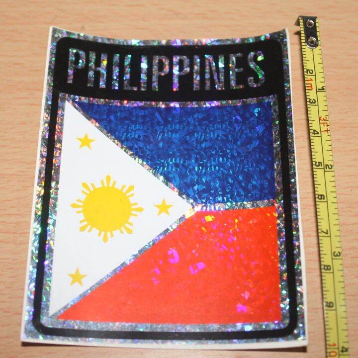 lr9WATERPROOF PATRIOTIC PHILIPPINE FLAG STICKER | Lazada PH
