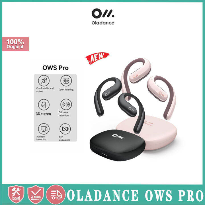 Oladance OWS Pro Open Ear Bluetooth Headphones with Multipoint ...