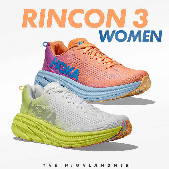 HOKA RINCON 3 WIDE WOMEN | รองเท้าวิ่งผู้หญิง | Lazada.co.th