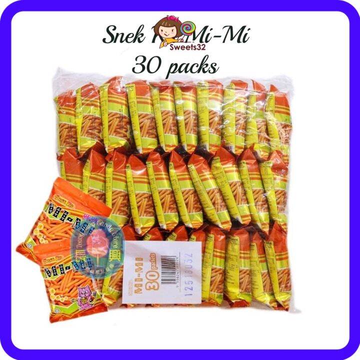 Mimi Snek Ku 30pack Prawn Flavoured Snack | Lazada