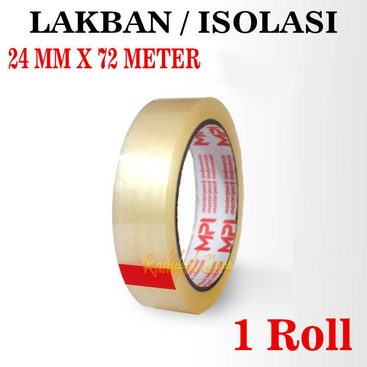 Isolasi - Lakban Bening 24mm x 72 meter MPI / Lakban Super Kuat | Lazada Indonesia