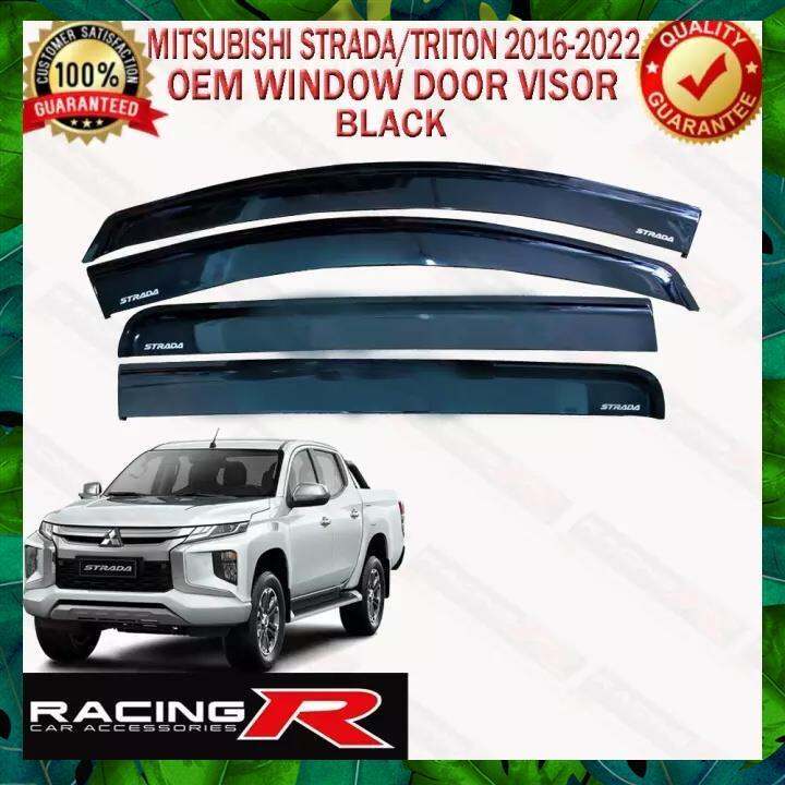 Mitsubishi Strada Triton 2016 to 2023 OEM INJECTION Window Door Visor ...
