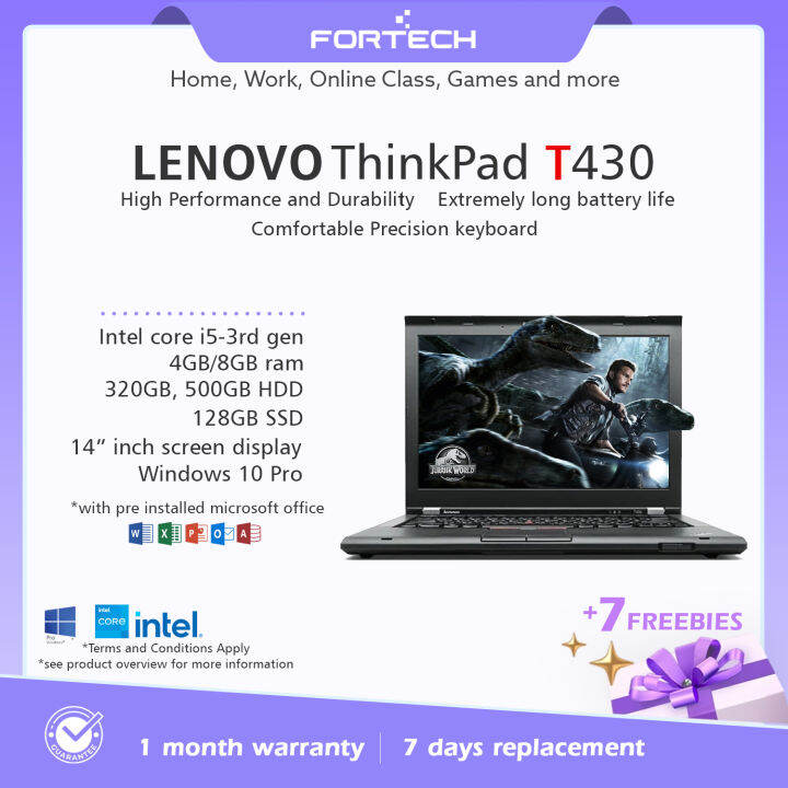 Lenovo ThinkPad T430 i5-3rd gen 4GB/8GB ram - 320GB/500GB HDD/128GB SSD ...