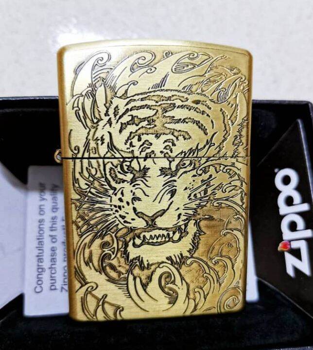 Zippo Gold Lion Lighter | Lazada