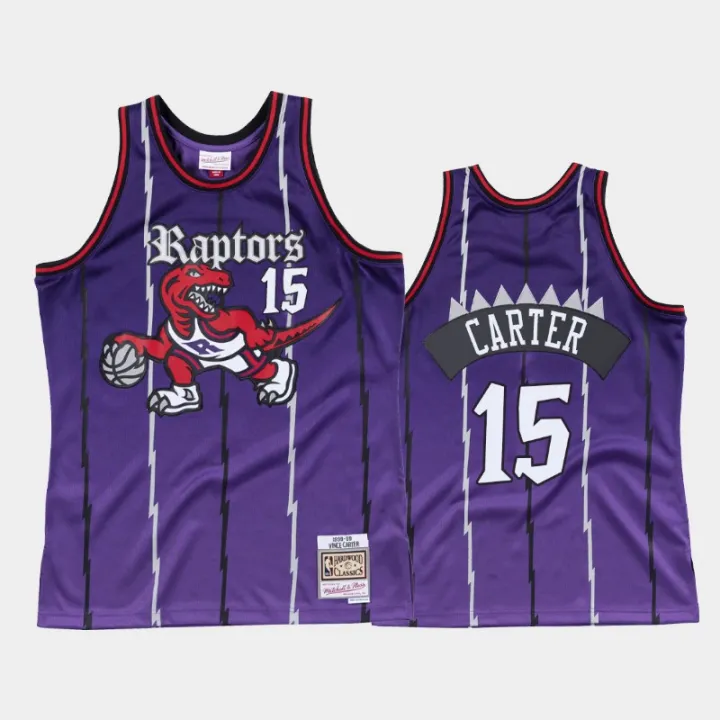 Toronto Raptors #15 Vince Carter Purple Old English Faded Jersey ...