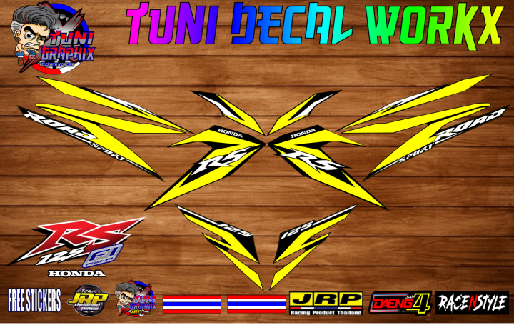 Honda RS 125 Fi Stock Decals (10 colors) | Lazada PH