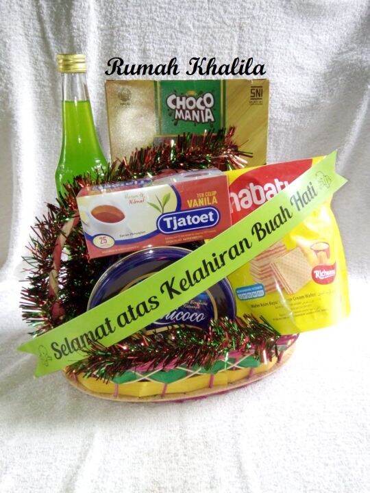BEST PRODUCT Parcel Makanan Free Slempang Ucapan Selamat atas Kelahiran ...