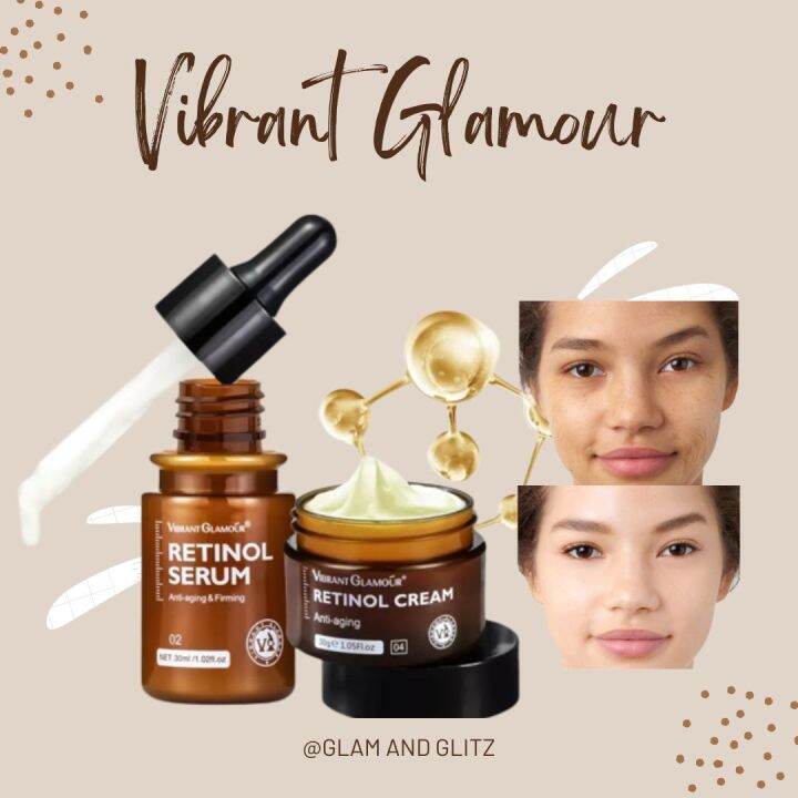 Vibra.n.t Gla.m.ou.r Retinol Cream Original Retinol Serum Retinol Cream ...