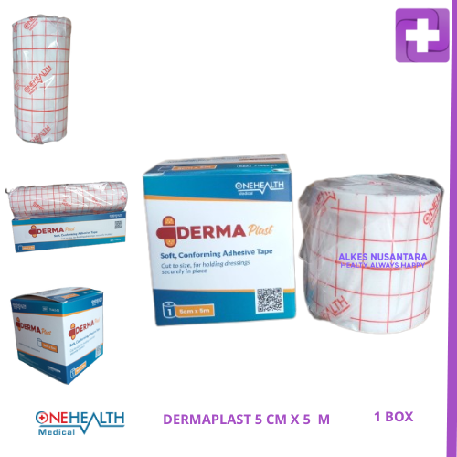 Dermaplast Plester Luka 5cm x 5m Anti Air Perban Plaster Plesterin ...
