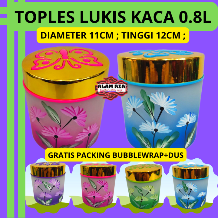TOPLES LUKIS CANTIK / TOPLES LUKIS UNIK / TOPLES KACA S 0.8L | Lazada Indonesia