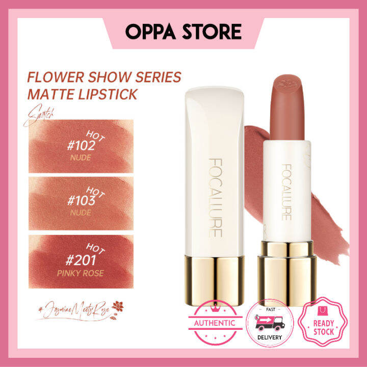 Focallure High Pigmented Pure Matte Lipsticks Long-Lasting Waterproof ...