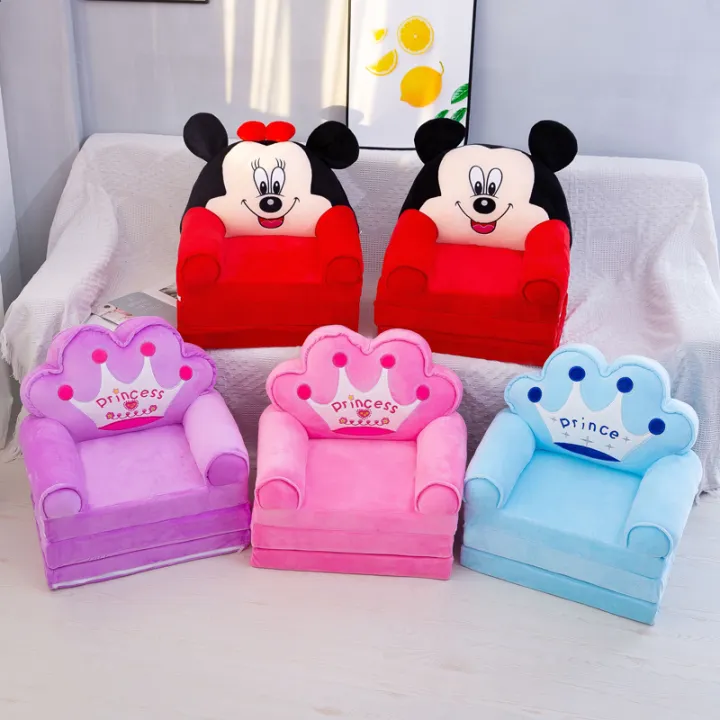 3 Layer Blue Teddy Bear Kids Plush Toy Folding Mini Sofa Bed| Couch ...