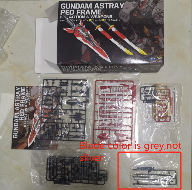BTF HG RG 1/144 Astray RED Frame Big Sword Double Sword Weapon Backpack ...