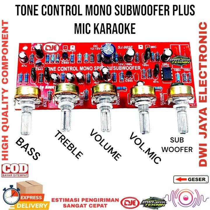 tone control mono plus subwoofer dan mic | Lazada Indonesia