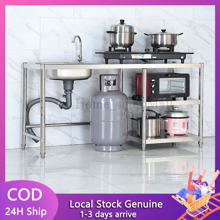 304 Stainless Steel Lababo Complete Set Kitchen Sink with Stand with ...