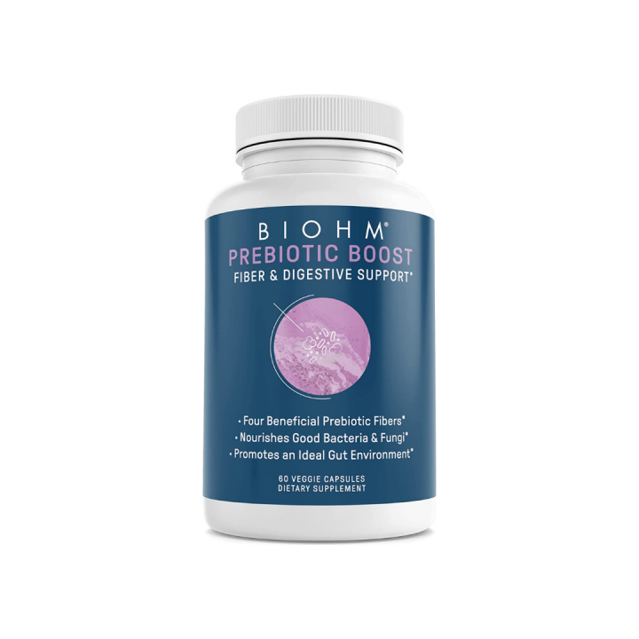 Prebiotic Boost with Fiber BIOHM - 60 Capsules - Combines 4 Dietary ...