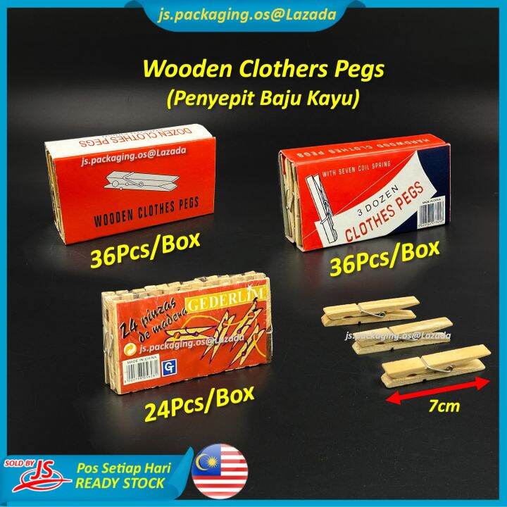 Penyepit Baju Kayu / Wooden Clothes Peg / Sepit Baju Kayu / Clothes ...