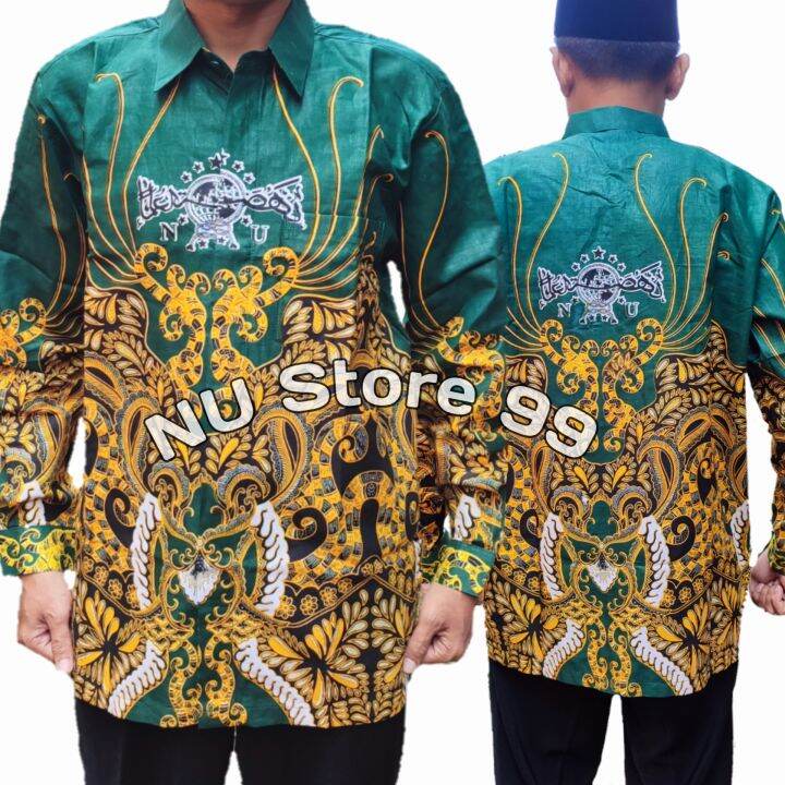 Batik NU Motif Milenium - Batik NU Pria - Batik NU Pria Lengan Panjang ...