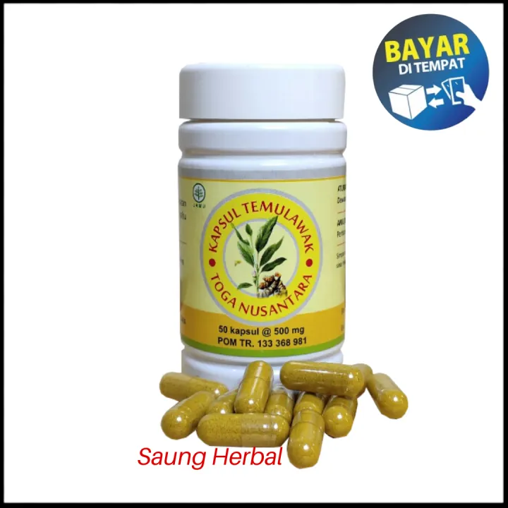 Kapsul Temulawak Toga Nusantara 50 kapsul Herbal Memperbaiki Fungsi ...