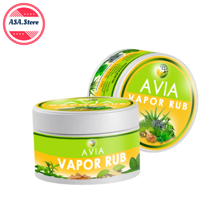 AVIA Vapor Rub For Pain Relief, Headache, Body Pain, Colds, Coughs ...