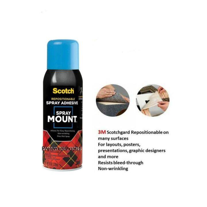3M Scotch Spray Mount Repositionable Adhesive 290g | Lazada