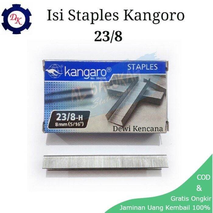 Isi Staples 23/8 - H Kangaro No. 384556 | Lazada Indonesia