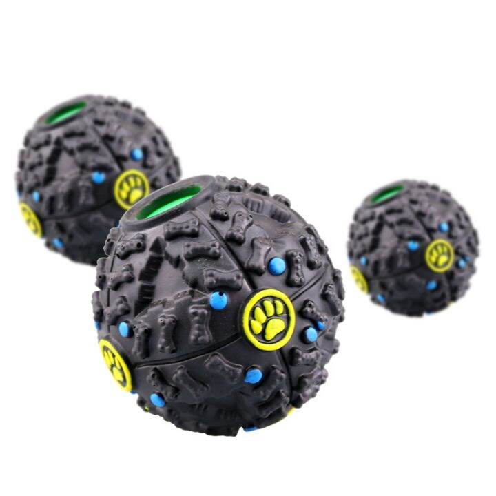{hot} Hot Pet Dog Toy Trumpet Sound Leakage Food Ball Dispenser Squeaky ...