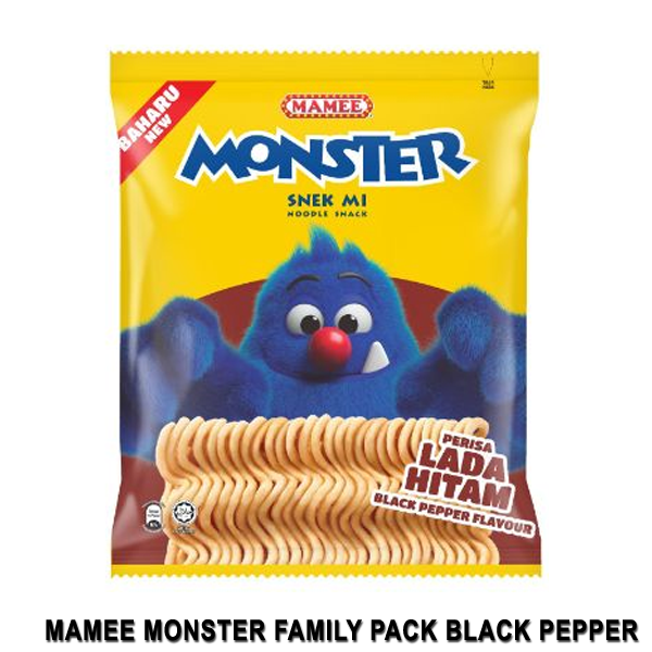 Mamee Monster Family Pack Black Pepper Noodle Snack (25gx8) | Lazada