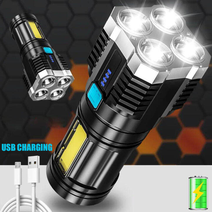 L-19 USB 5v CHARGING COB LED FLOOD LIGHT BULB FLASHLIGHT | Lazada PH