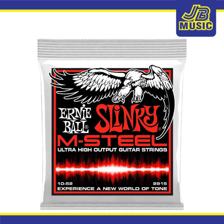 Ernie Ball M-Steel Slinky Electric Guitar Strings 2915 Skinny Top/Hvy ...