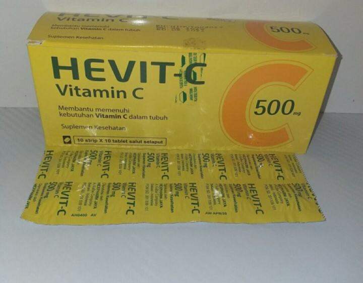 Hevit-C 500mg strip isi 10 tablet Vitamin C 500mg | Lazada Indonesia