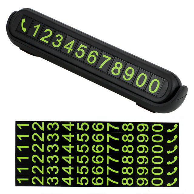 Luminous Telephone Number Card Hidden Number Plate Universal With ...