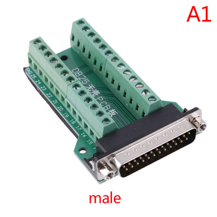 Graceful DB25 D-SUB Female 25Pin Plug Breakout PCB Board 2 Row ...