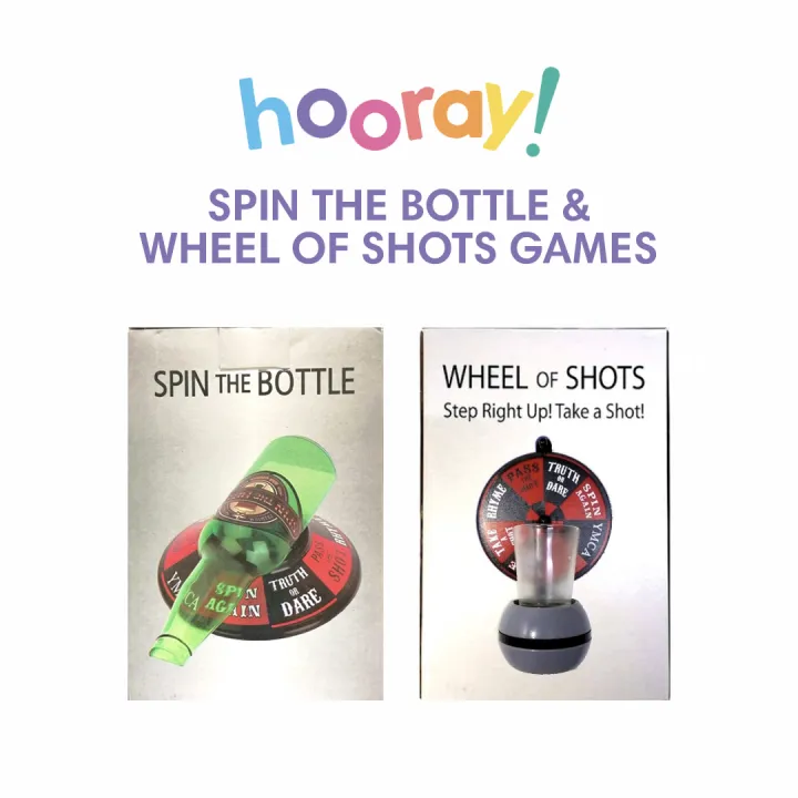 HOORAY! SPIN THE BOTTLE/GAMES / GAMES WHEEL OF SHOTS/ GAMES DRINKING / GAMES/1SET AS122 AS123 ...