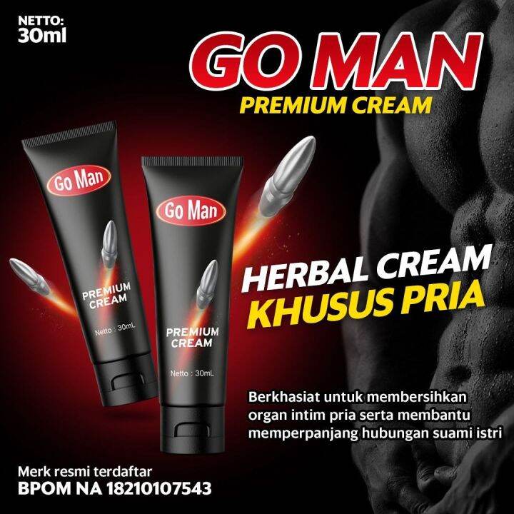 Premium Cream Go Man 30ml Khusus Pria Dewasa Pembesar dan Tahan ...