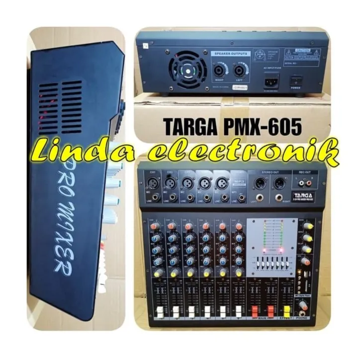 POWER MIXER TARGA PMX 605 6channel pmx605 ORYGINAL | Lazada Indonesia